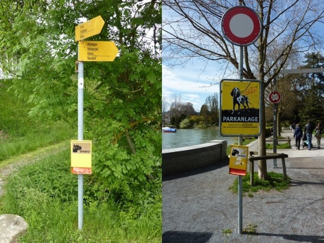 About those Robidog dog waste bins in Switzerland