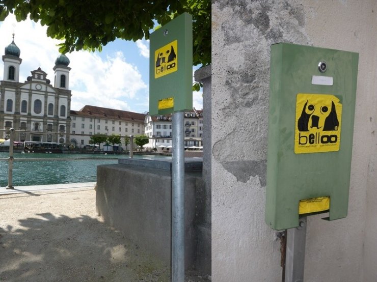 About those Robidog dog waste bins in Switzerland