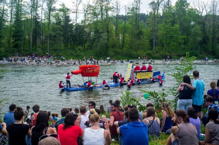 This River Raft Race in Switzerland is Nuts!
