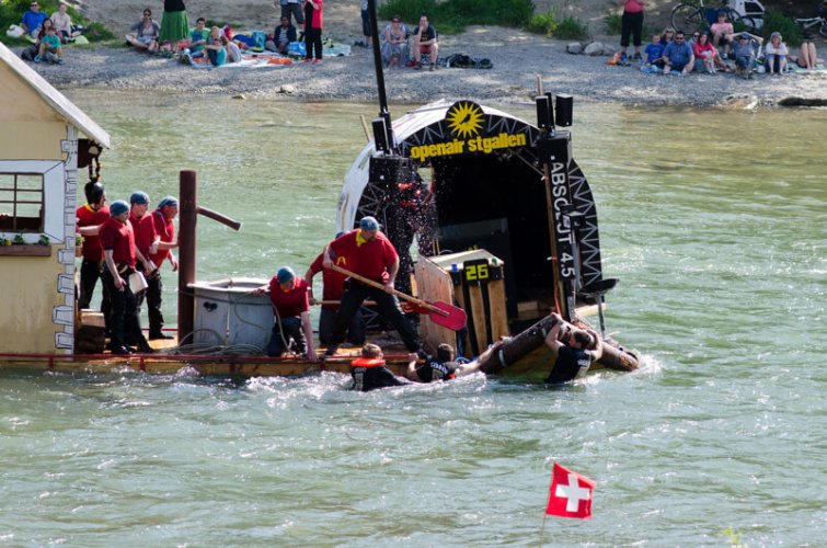 This River Raft Race in Switzerland is Nuts!