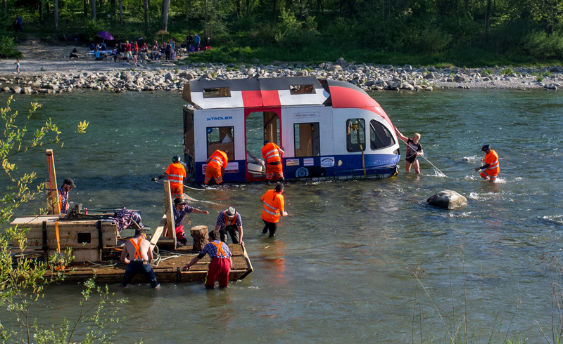 This River Raft Race in Switzerland is Nuts!