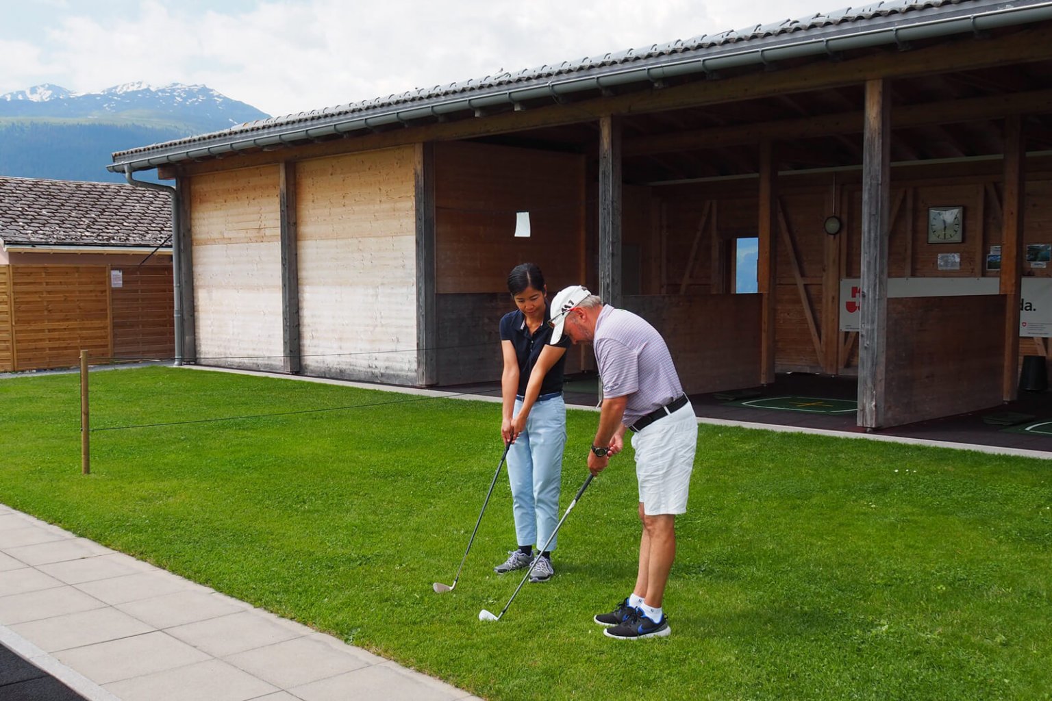 So we've tried alpine golfing in Graubünden (we're hooked!)