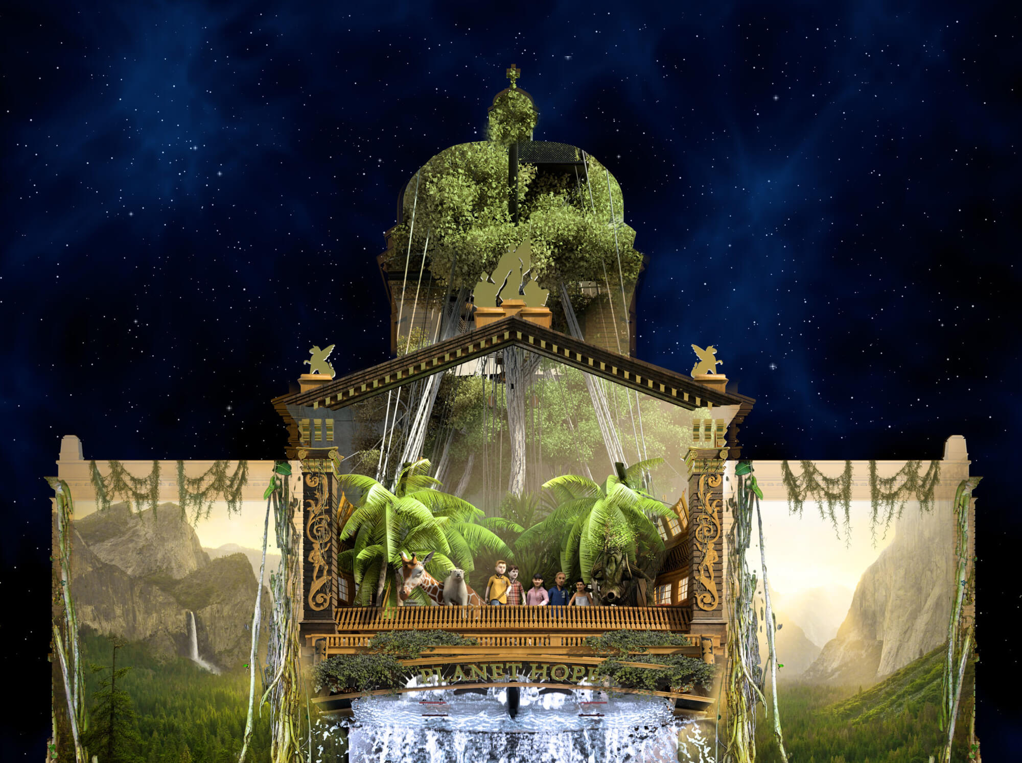 Rendez-vous Bundesplatz - the changing colors of the Bundeshaus in Bern