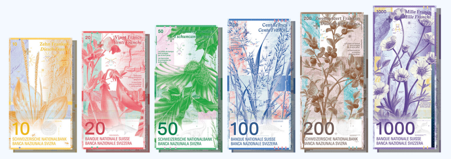 New Swiss Banknotes: Rocks, Plants, and Alpine Huts - Newly Swissed ...